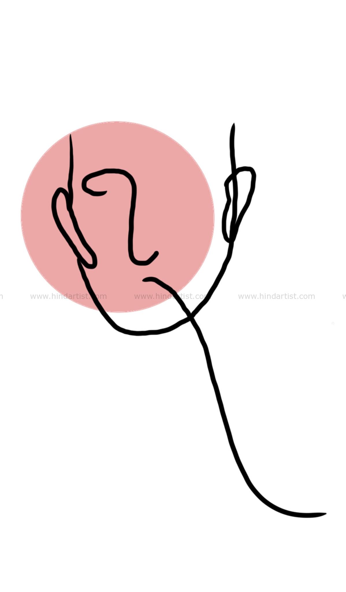 Human line art - Hind Artist
